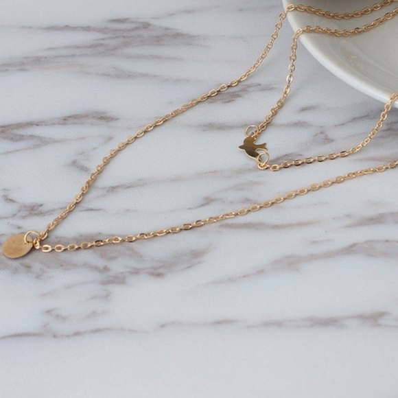 Jewelry | Dove Multilayer Gold Color Simple Necklace | Poshmark